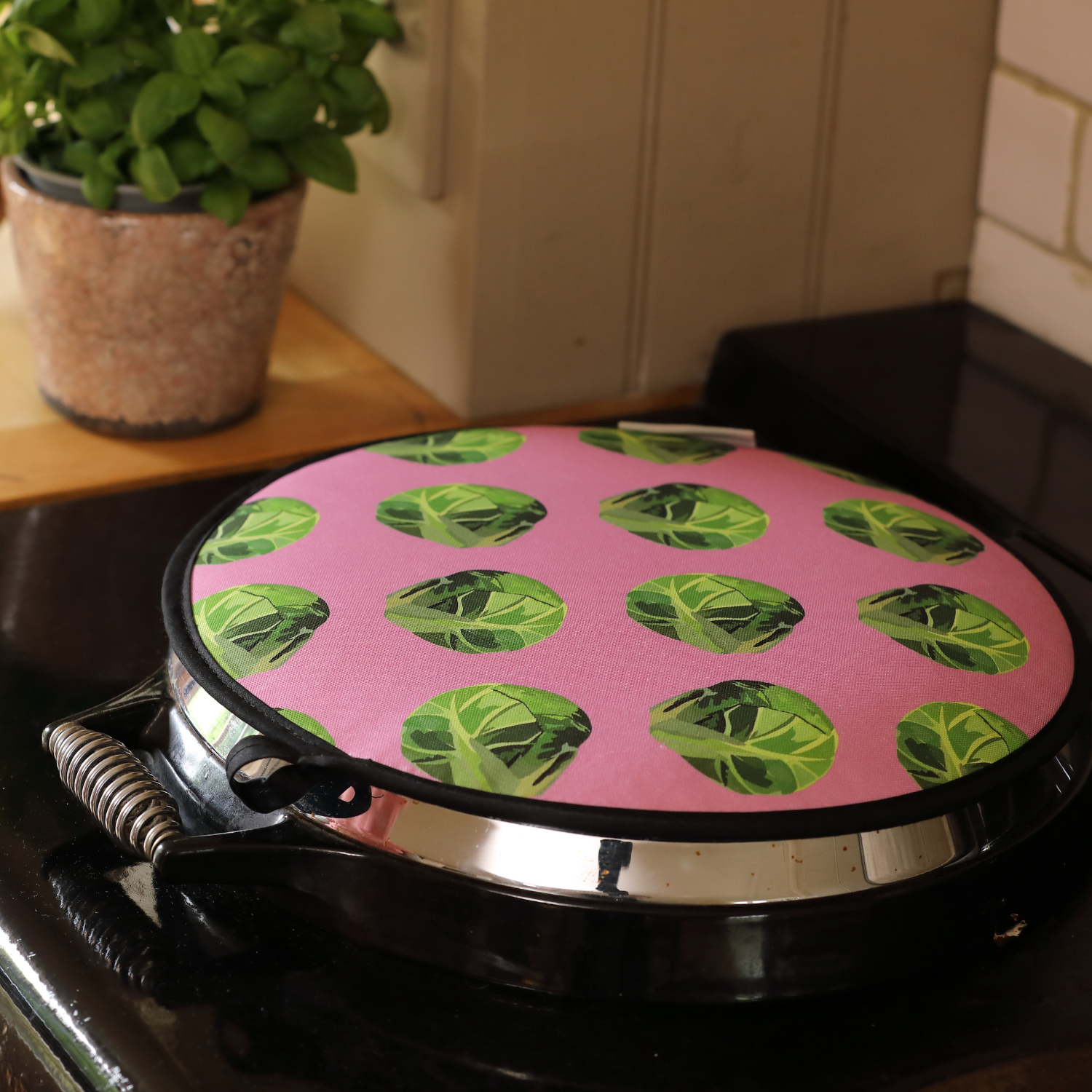 Sprout AGA Hob Cover | British-Made Hand-Illustrated Vegetable Design